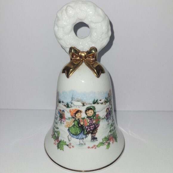Avon | Holiday | Vintage Avon Christmas Bell 986 Porcelain Christmas ...